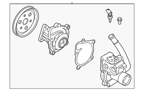 Genuine Hyundai Water Pump Assembly 25100-2S000 | eBay