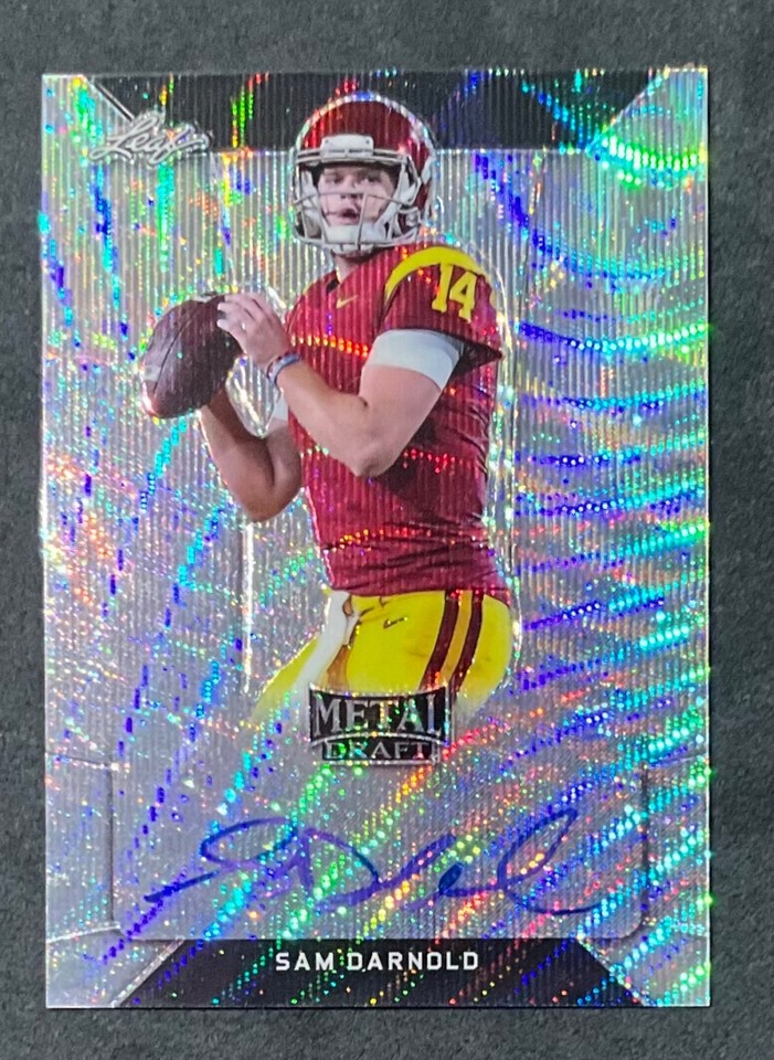 2018 LEAF METAL DRAFT SAM DARNOLD PRISMATIC WAVE #BA-SD1 ROOKIE ...