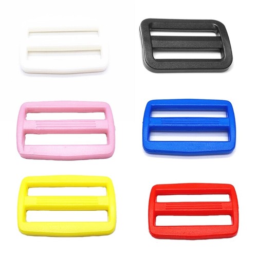 10Pcs Plastic Tri-Glide Slide Buckle Adjustable Webbing Slider for Belt ...