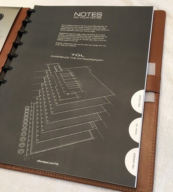TUL Custom Note-Taking System Discbound Leather Notebook Letter Size ...