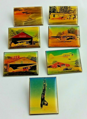 Aircraft Simco Awards Vintage Pin Backs Airplane Theme Lot of 7 | eBay