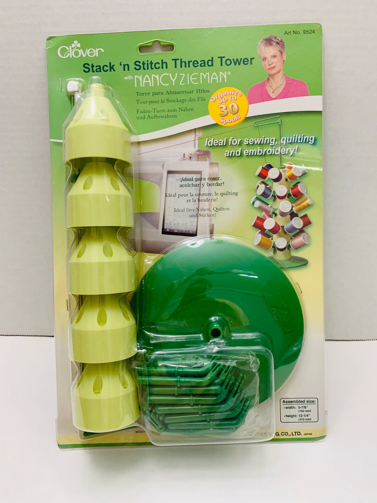Vintage Stack ‘n Stitch Thread Tower By Clover 9524. Organized Up To 30 ...