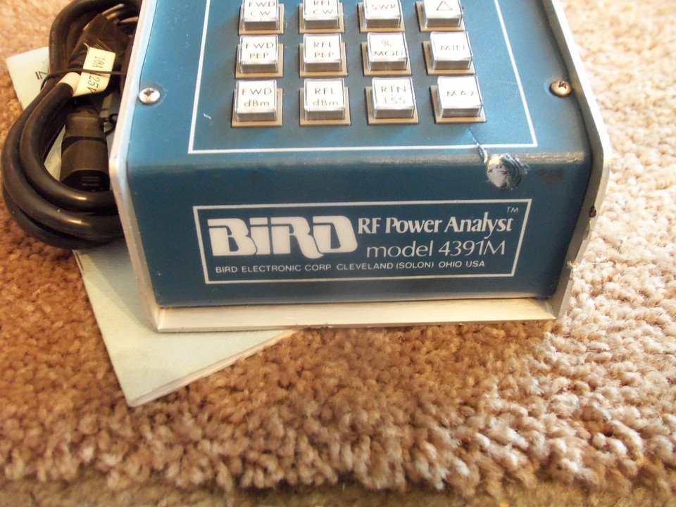 Bird 43 4391M Thruline Watt Meter PEP-Dual Element, Power Analyst | eBay