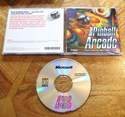 Microsoft Pinball Arcade (PC CD-ROM, 1998) - 7 Gottlieb Legendary ...