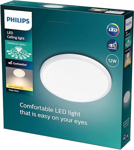 Philips LED Ceiling Light 2700K 12W Warm White For Indoor Home Lighting ...