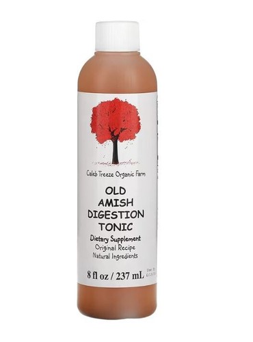 Caleb Treeze Organic Farm, Old Amish Digestion Tonic, 8 fl oz (237 ml ...