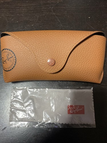 Ray-Ban Brown Faux Leather Soft Glasses Case Only with Snap and ...
