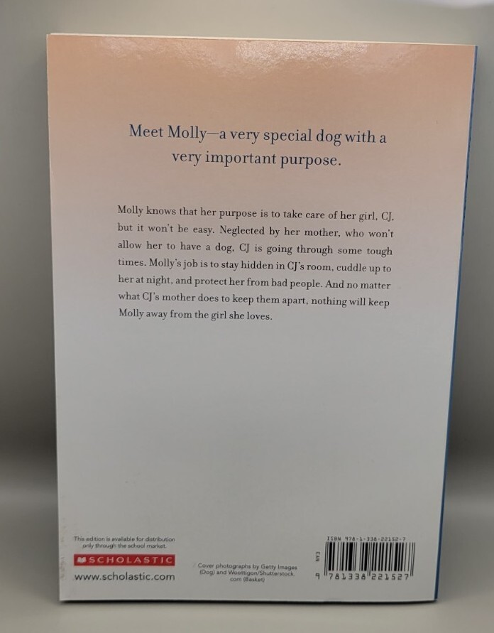 Molly's Story by W. Bruce Cameron Paperback a Dog's Purpose Novel 2017 ...
