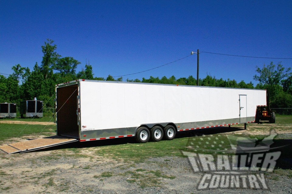 NEW 2026 8.5X52 8.5 X 52 ENCLOSED GOOSENECK CARGO CAR HAULER TOY ...