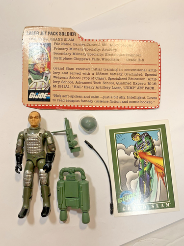 VINTAGE GI JOE ARAH GRAND SLAM V2 1983 COMPLETE WITH CARD&91 TRADING ...
