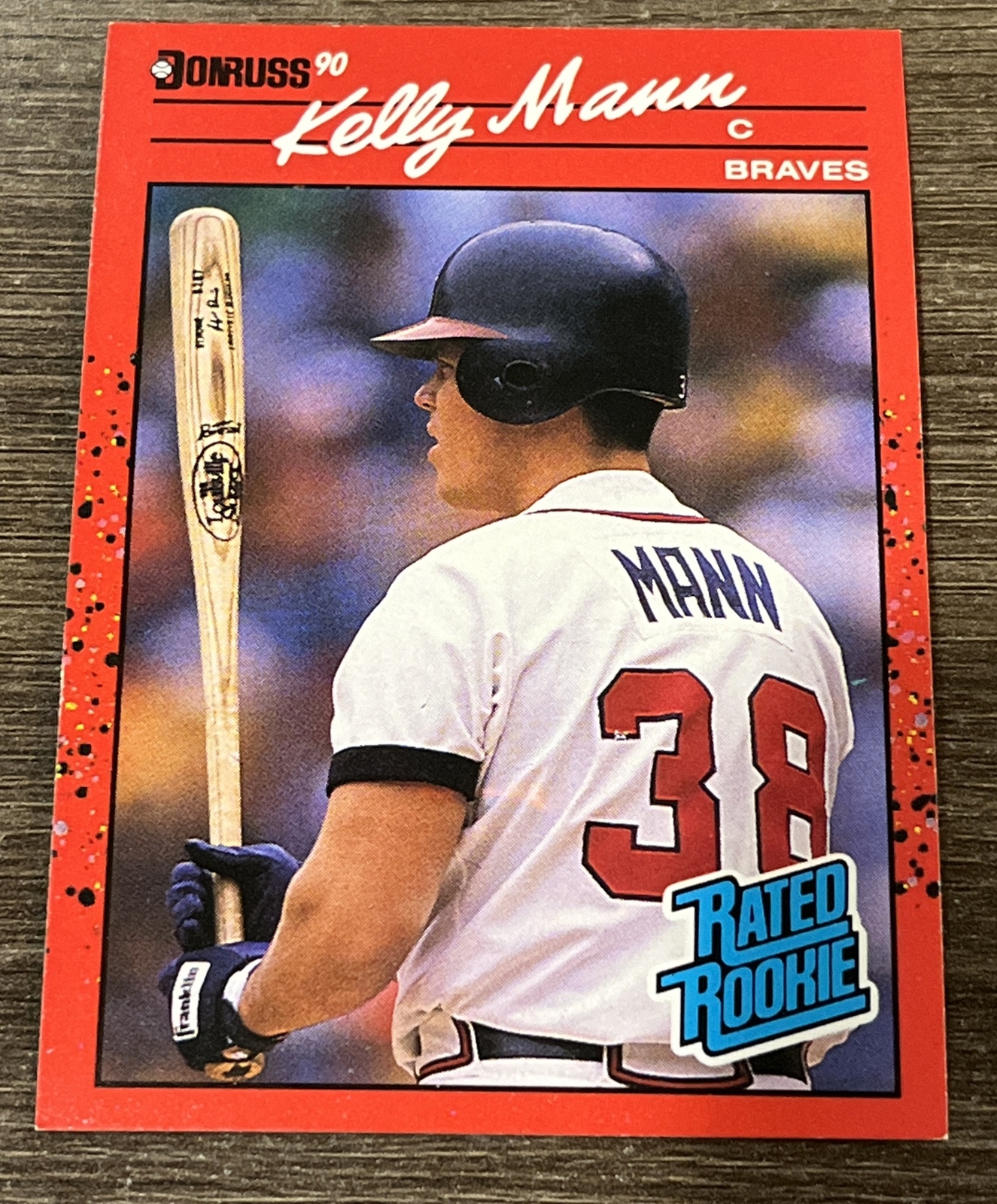 ERROR NO DOT 1990 DONRUSS BASEBALL CARD #46 KELLY MANN ROOKIE RC PACK ...