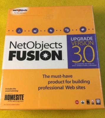 NetObjects Fusion Upgrade Version 3.0 for Windows | eBay