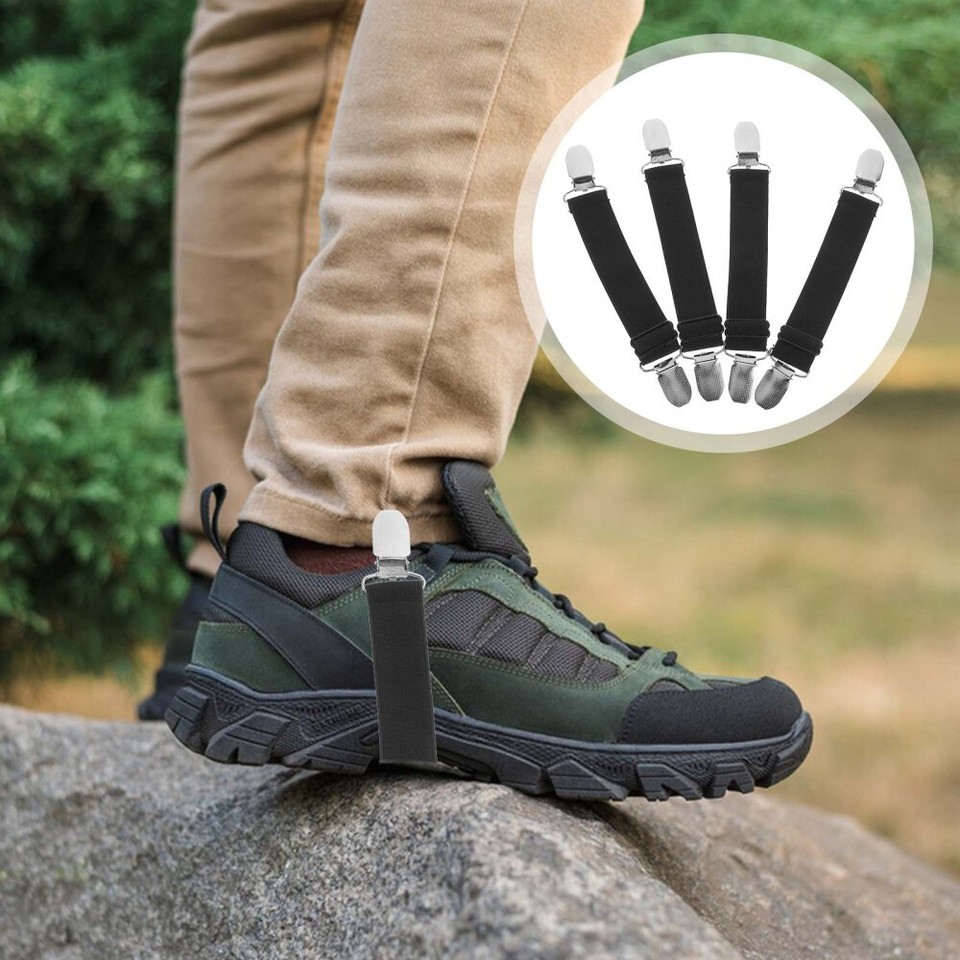 4pcs Adjustable Boot Clips for Motorcycle Riding Boot Straps Elastic ...