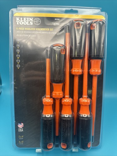 Klein Tools 85076INS | Screwdriver Set | 1000V Insulated | 6-Piece ...