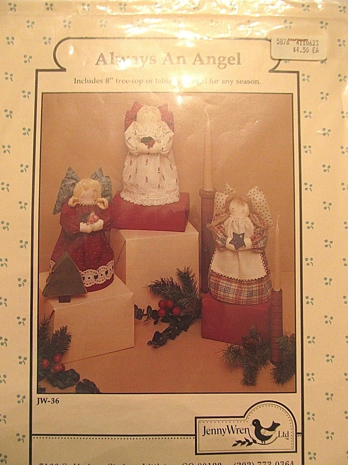 Vintage Pattern LOT_Cloth ANGELS - Doll Ornaments Quilt Patterns + Kit ...