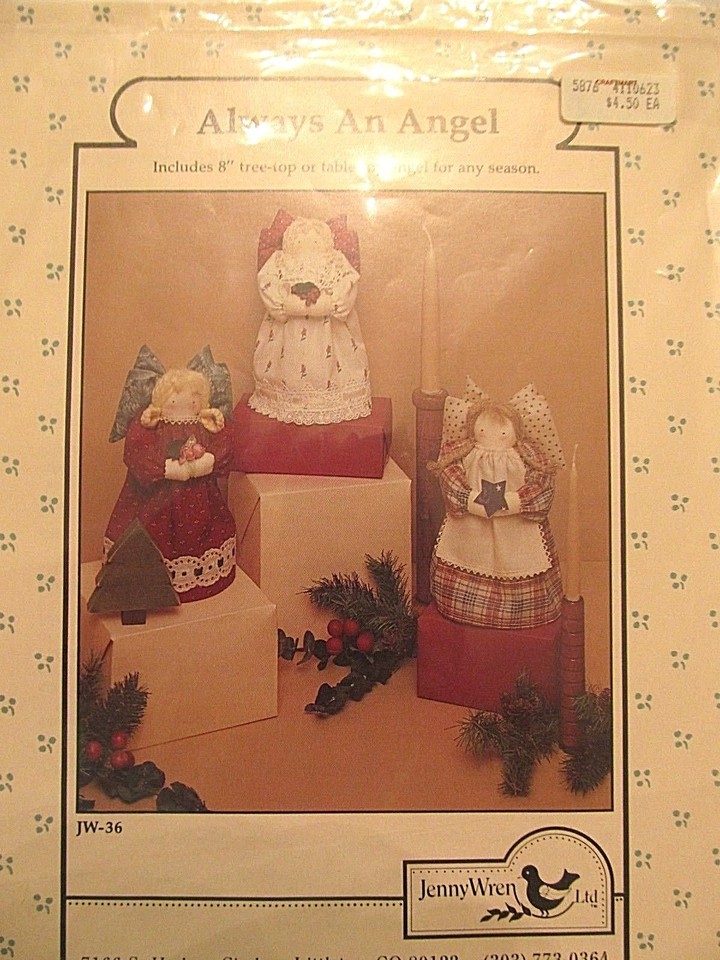 Vintage Pattern LOT_Cloth ANGELS - Doll Ornaments Quilt Patterns + Kit ...