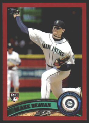 Blake Beavan #US327 2011 Topps Update Target Red Border Mariners RC ...
