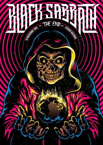 Black Sabbath 2018 The End Tour Estadio National Concert Poster 11 X 17 ...