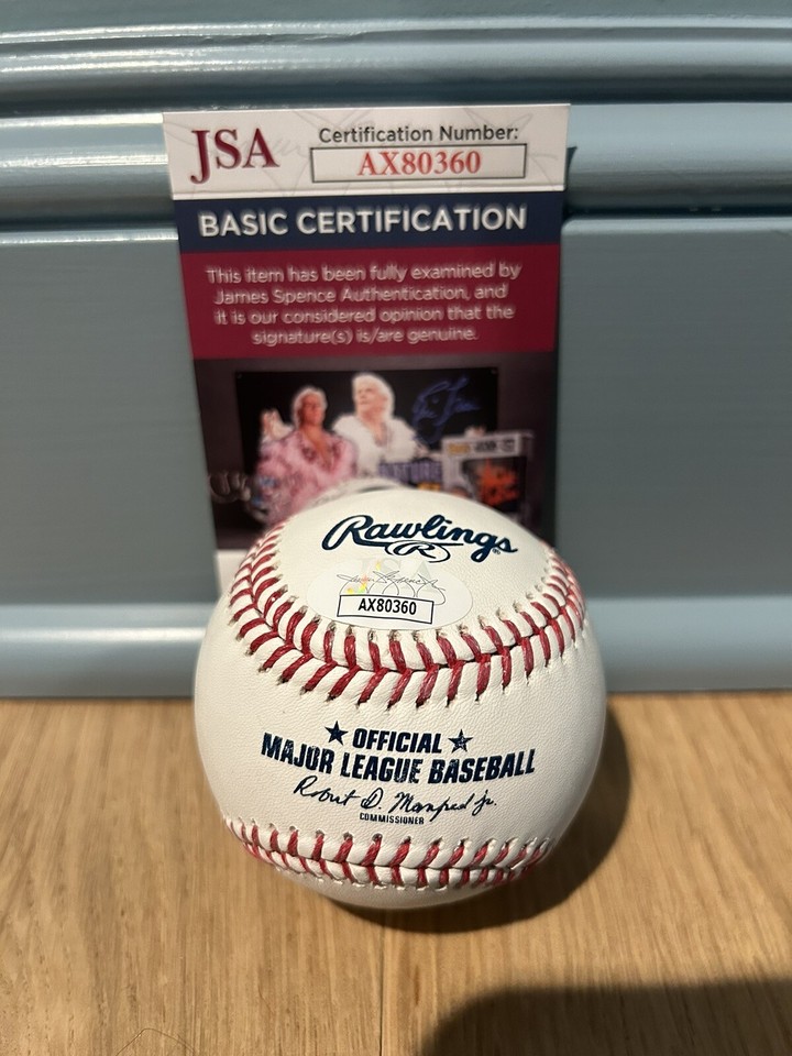 Chris Christie Signed Autographed Major League Baseball NJ Governor JSA ...