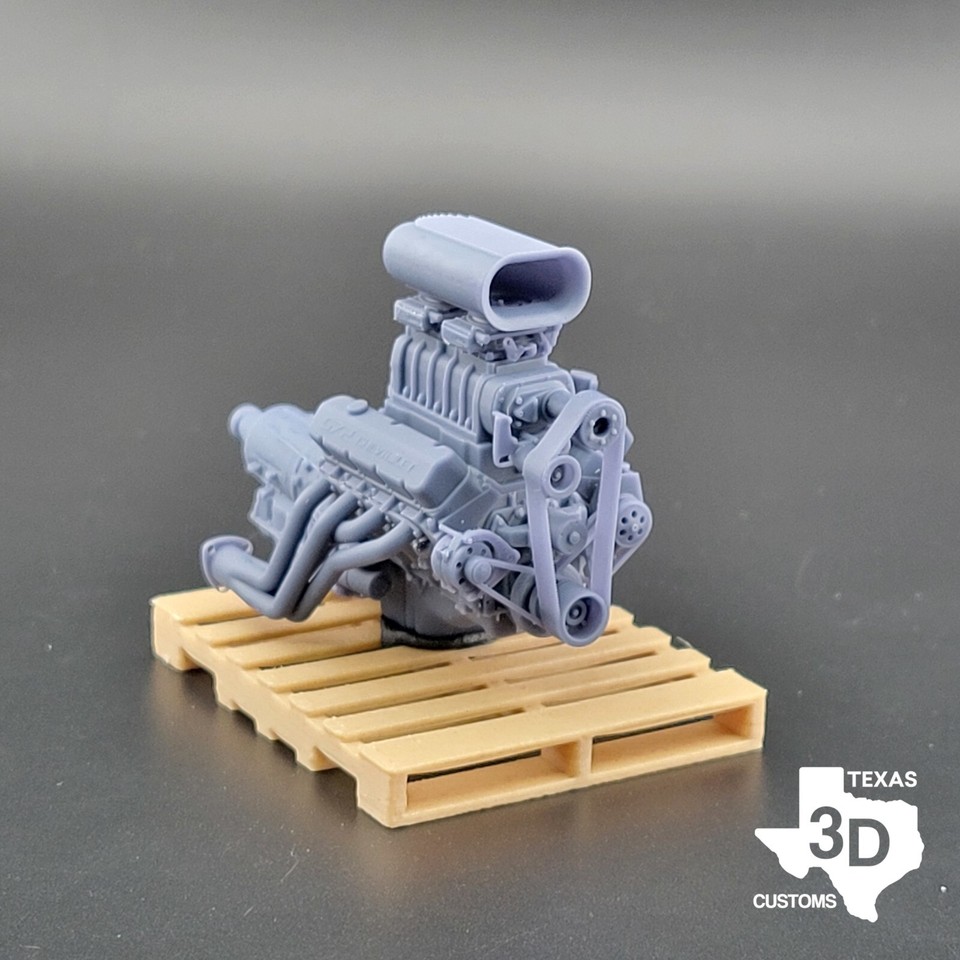 Blown 572 BBC model engine resin 3D printed 1:24-1:8 scale | eBay