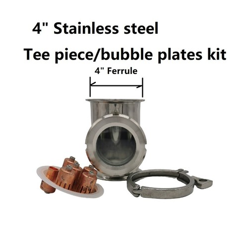 4" Stainless steel Tee piece with Copper bubble plates Kit to your 4 ...