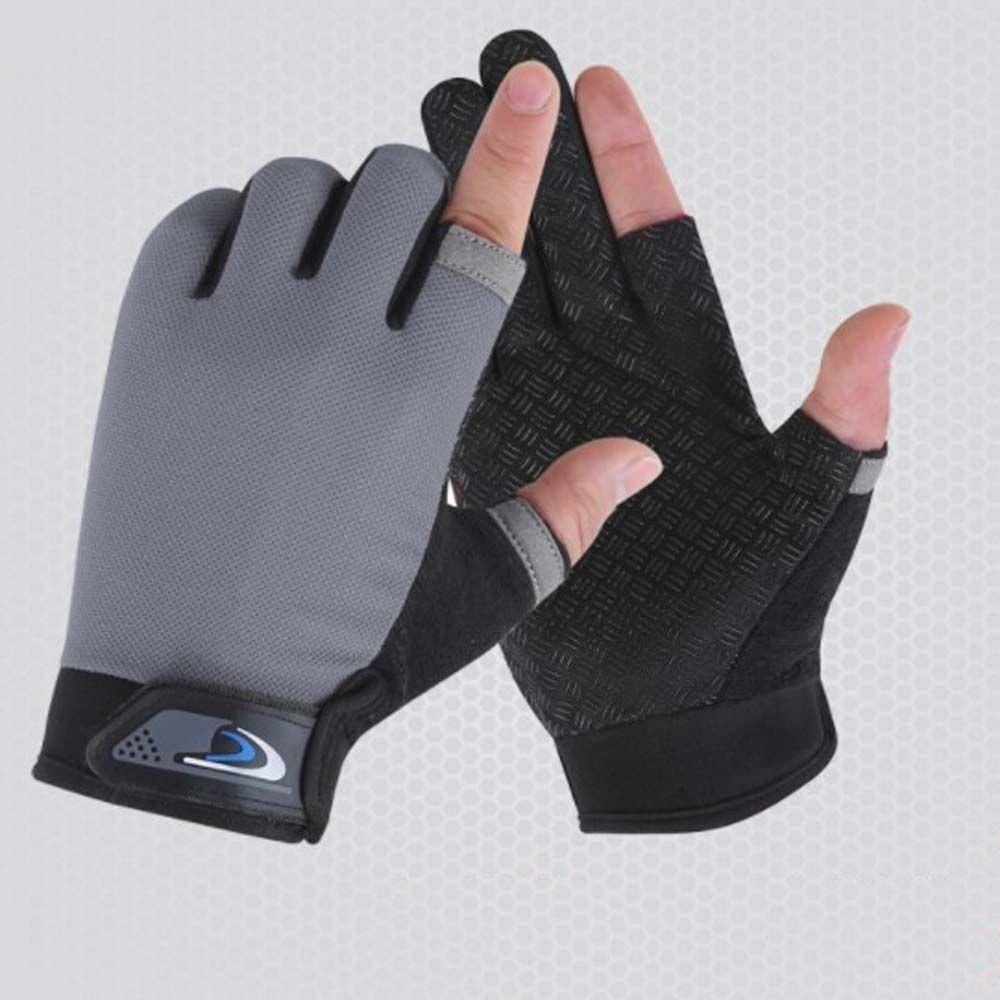 Protect Hand Bicycle Riding Gloves Anti-slip Two-finger Sports Gloves ...