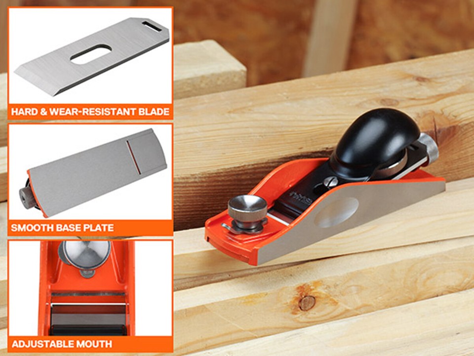 JORGENSEN 6.3" Mini Wood Planer Mini Hand Planer Low Angle Block Plane ...