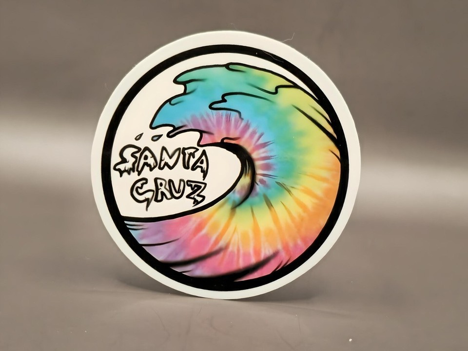 Santa Cruz Inspired Stickers Skateboard Surf Wave Beach California ...