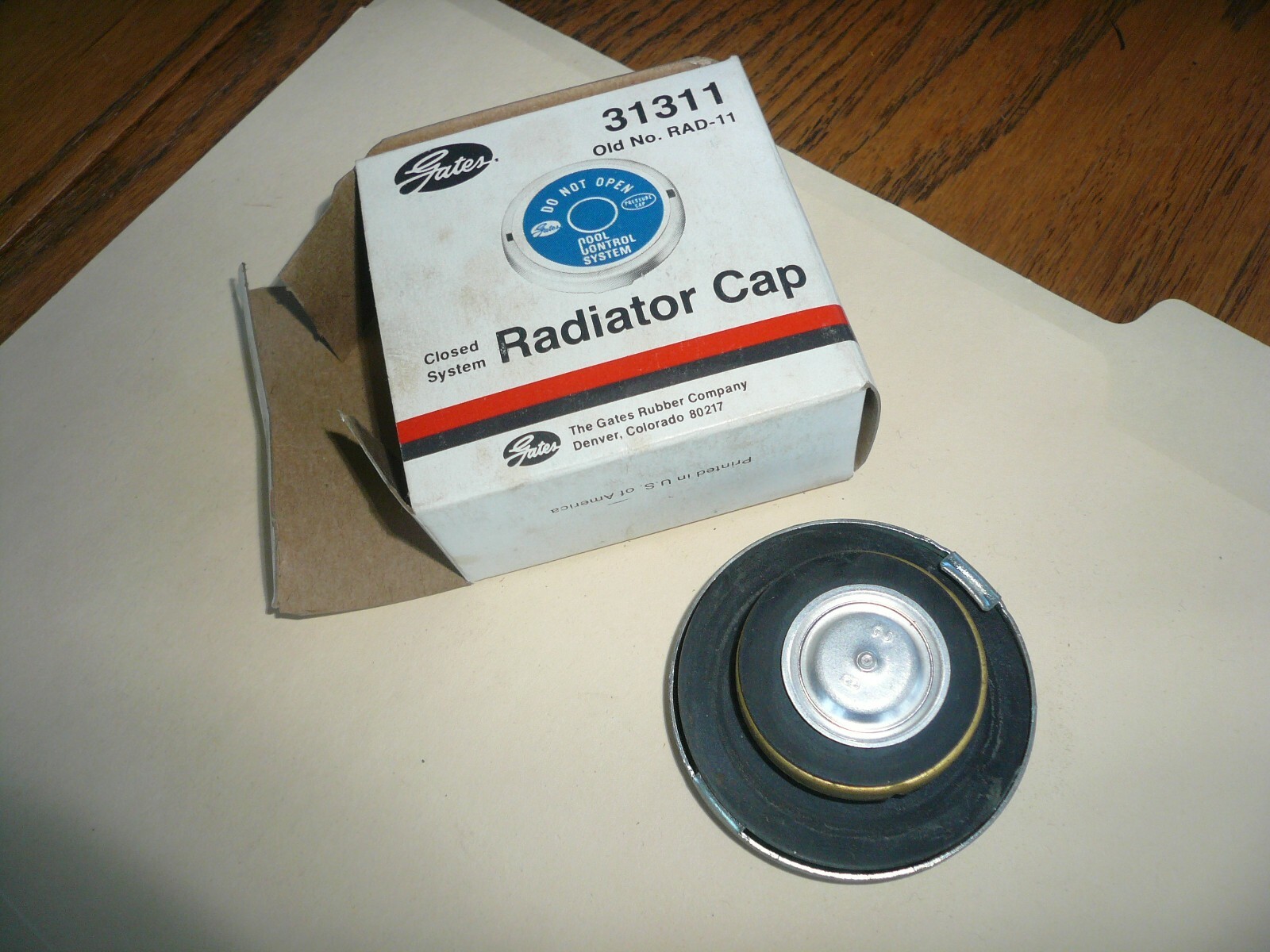 Gates Radiator Cap P/N 31311 - NOS | eBay