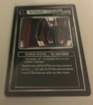 Star Trek The Next Generation Interrupt INCOMING MESSAGE THE CONTINUUM ...