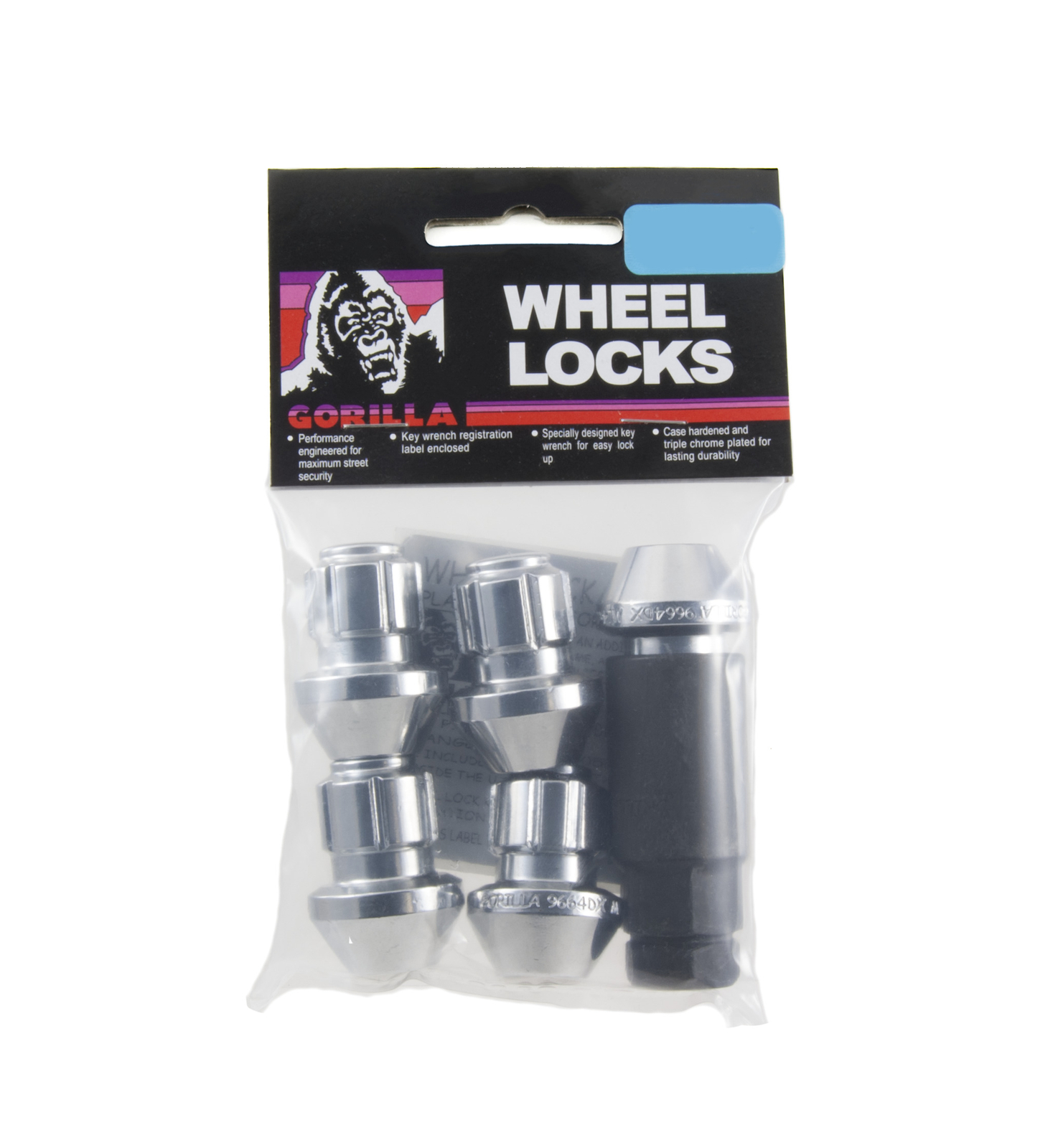 Gorilla Locks Kit 14-1.50 Thread, 13/16" & 7/8" Dual Hex Chrome ...