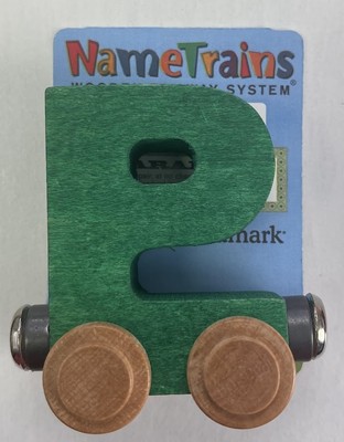 Maple Landmark Inc. 100160 NameTrains "P" Green Wooden Letter Car | eBay