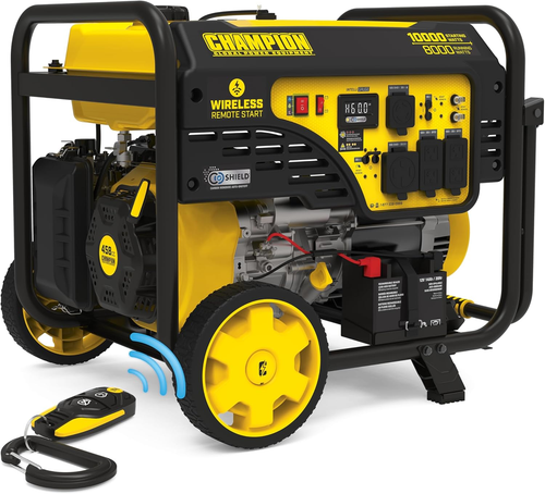 Champion 10,000-Watt Wireless Remote Start Home Backup Portable ...