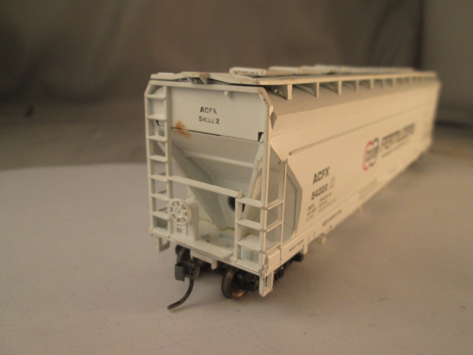 COOP Fertilizers Covered Hopper Car ACFX 54322 HO Scale Model Train ...