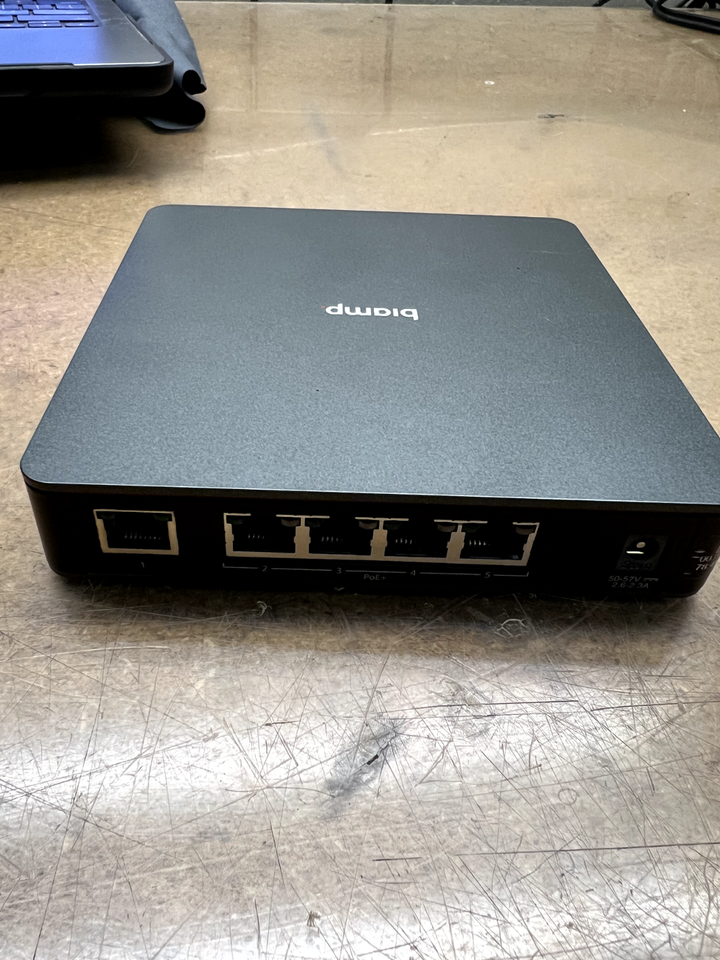 Biamp TesiraCONNECT TC-5. 5-Port POE+ 100/1000M AVB-Capable Network ...