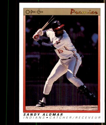1991 O-Pee-Chee Premier Sandy Alomar Jr. Cleveland Indians #2 | eBay