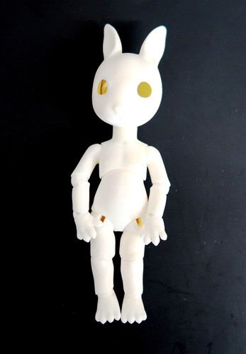 HUJOO MIMI X 1/12 RABBIT BJD Basic Animal Doll 5.5" Tall WHITE KLM01 ...