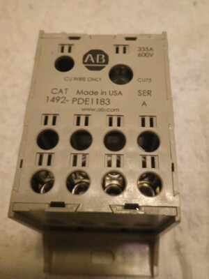 Allen Bradley 1492-PDE1183 Power Distribution Block, 1-Pole, 335A New ...