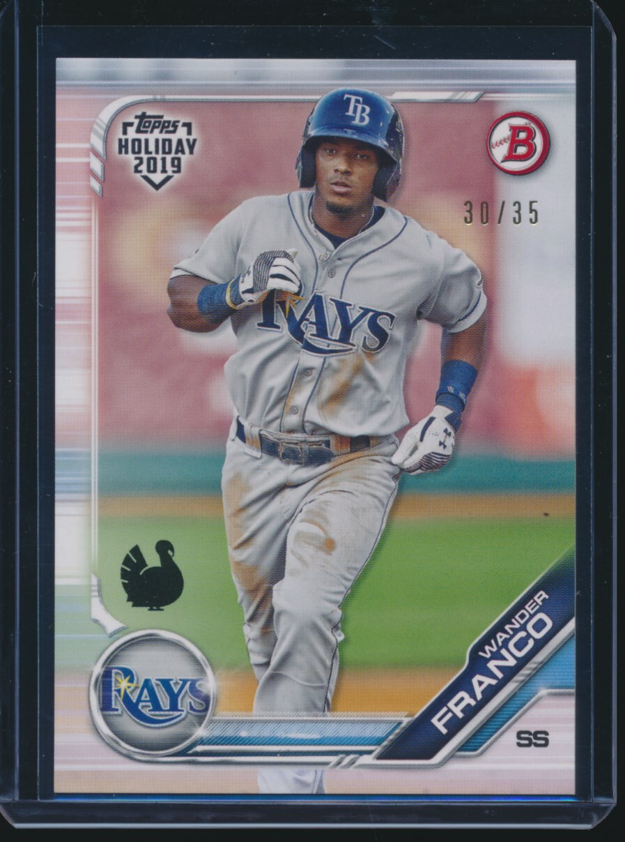 WANDER FRANCO 2019 Topps Bowman Holiday TURKEY Parallel #/35 RAY Rookie ...