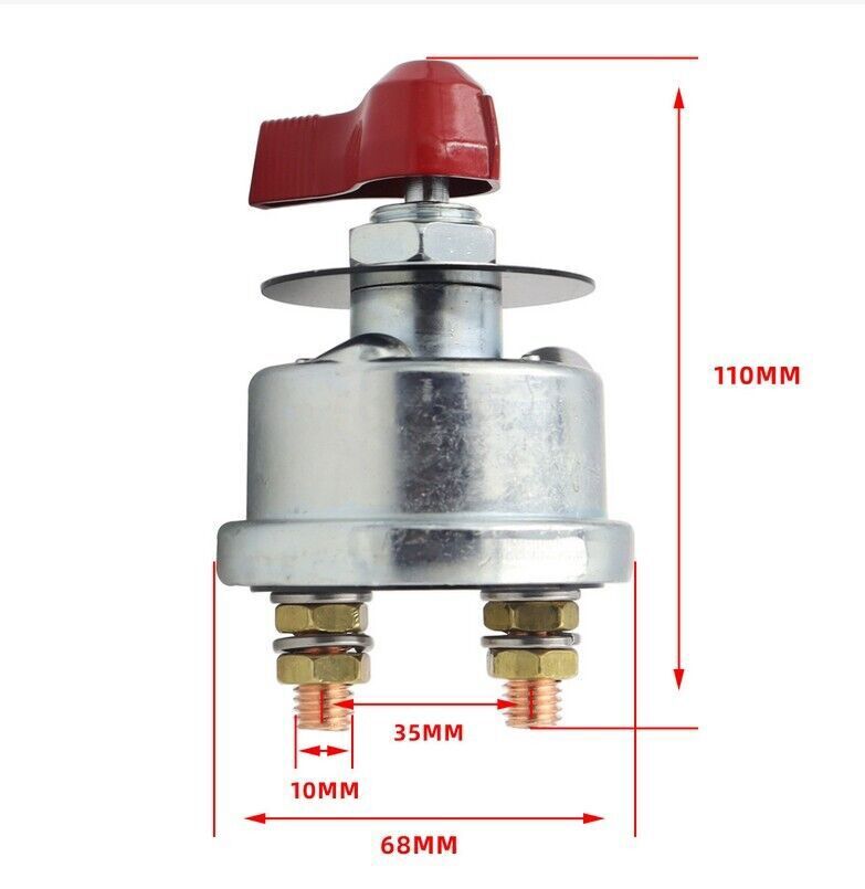 Master Battery Quick Disconnect Power Cut Shut Off Switch Heavy Duty ...