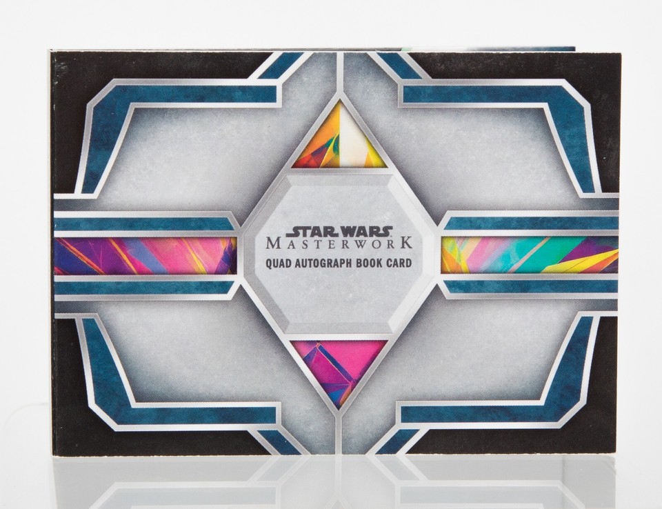 2024 Topps Star Wars Masterwork QUAD AUTO Booklet 5/5 Ahsoka Hera ...
