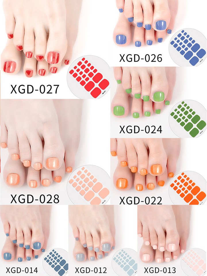 Toe Manicure Art Nail Sticker Nail Decorations Sparkling Nail Stickers ...