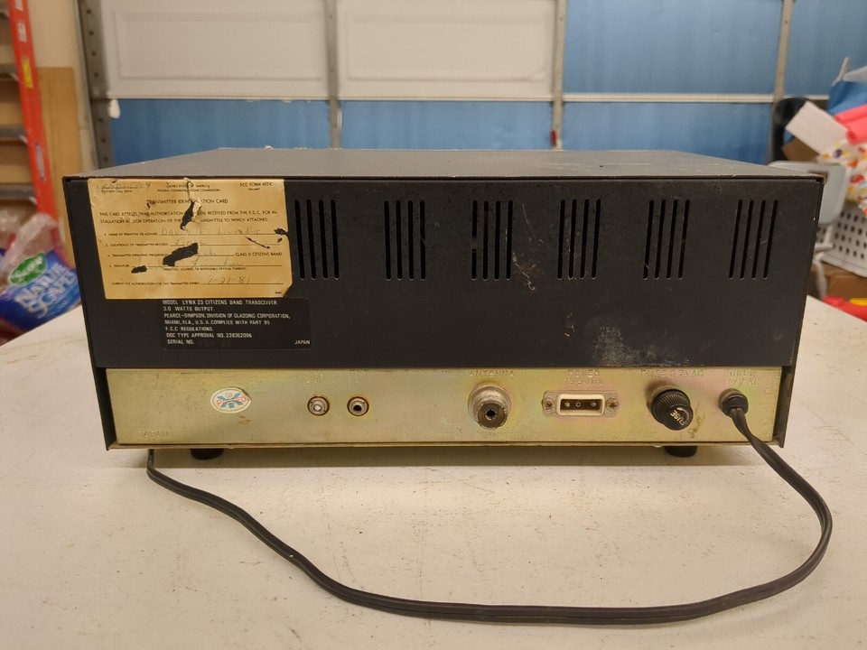 Vintage Pearce-Simpson Lynx 23 CB Base Station Transceiver | eBay