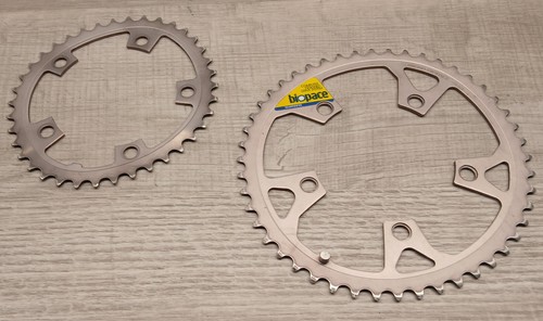 Vintage Alloy Shimano Biopace Chainrings 48 -38 Teeth 110 BCD 5 Arm ...