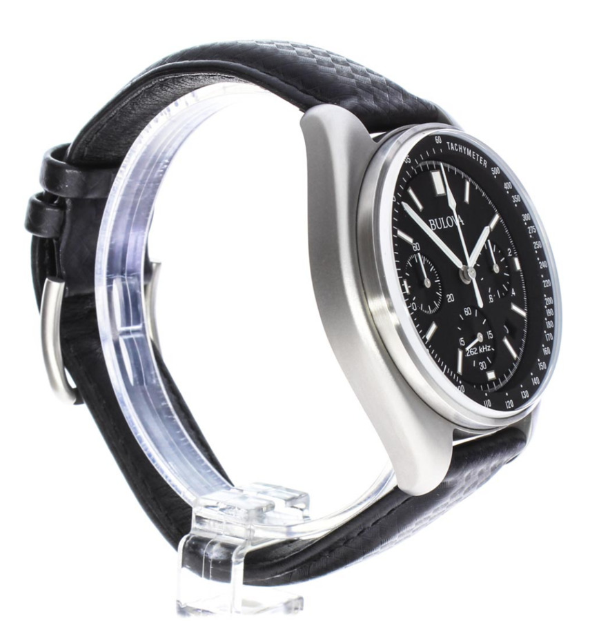 Bulova Lunar Pilot Special Edition Moon Apollo Chronograph Black Dial ...