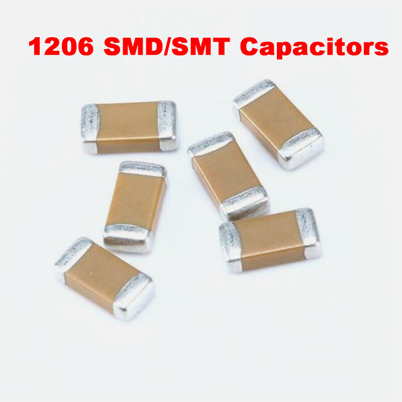 1206 SMD/SMT Ceramic Capacitors X5R 6.3V/16V/25V/50V/100V Capacitor 1uF ...