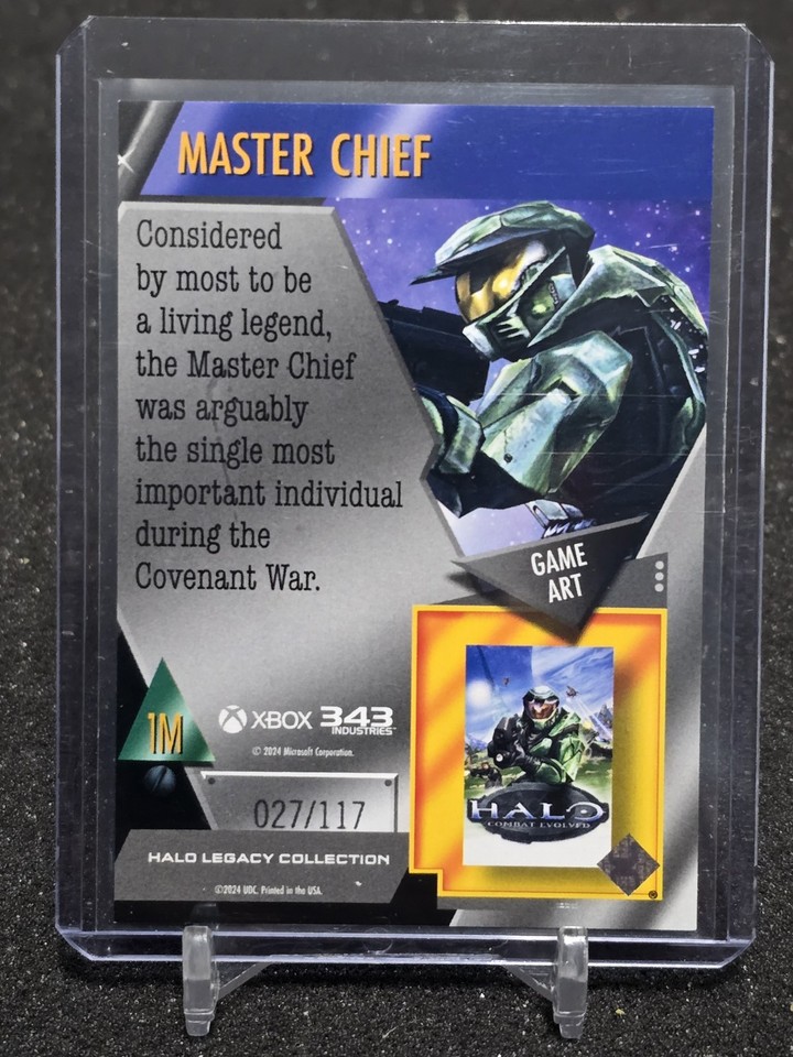 2024 Upper Deck Halo Legacy Collection Metal /117 Master Chief #1M | eBay