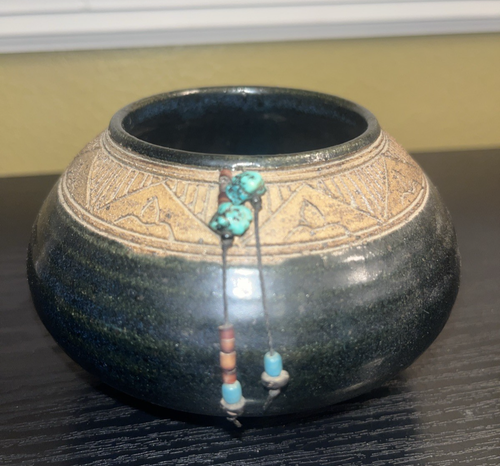 MARY TUTTLE Stoneware Pottery Handmade Southwest Clay Art Vase 1946 ...