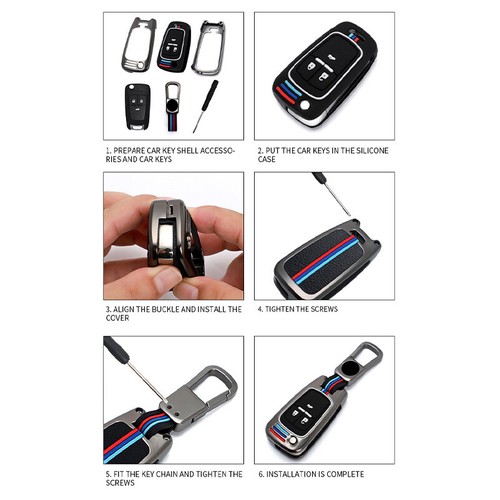 For Chevrolet Camaro Camaro Impala Zinc Alloy Car Remote Key Fob Cover ...