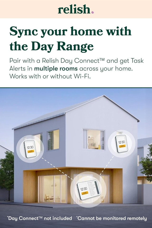 Relish Day Hub - Dementia Clock with Daily Task Manager, HD Large ...